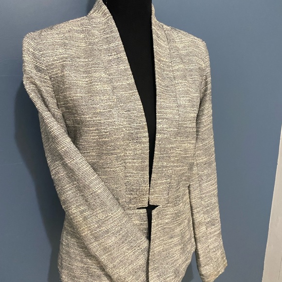 Nell | Jackets & Coats | Nell White And Gray Tweed Jacket | Poshmark